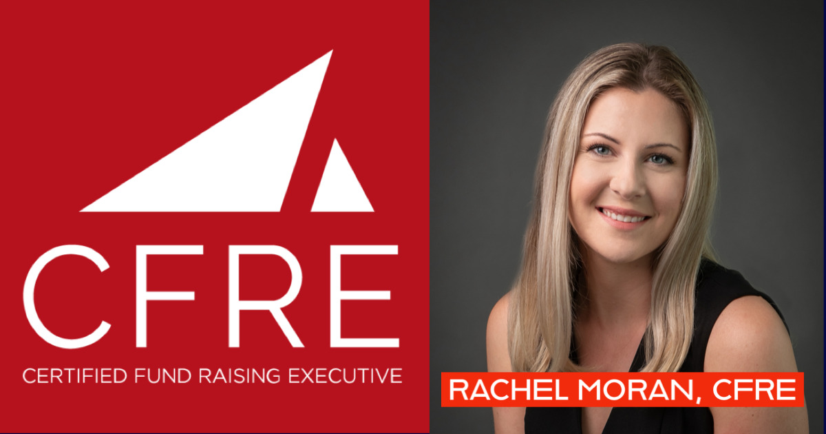 Rachel Moran awarded the Certified Fund Raising Executive Designation
